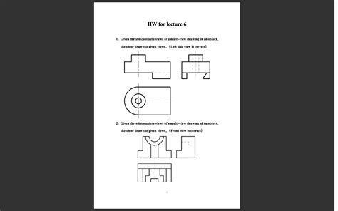 Solved Hw For Lecture 6 1 Given Three Incomplete Views Of A