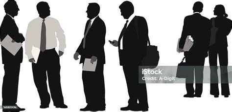 Eksekutif Vector Silhouette Ilustrasi Stok Unduh Gambar Sekarang Bicara Suara Bisnis