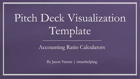 Pitch Deck Financial Visualizations Template Excel Xls