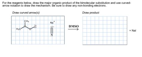 For the reagents below, draw the major organic product of the ...