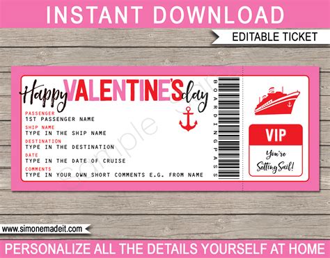 Surprise Disney Cruise Boarding Pass Template Printable Disney Cruise