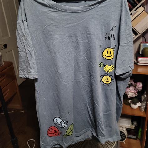 Shein Curve Plus Women S Blue T Shirt Depop