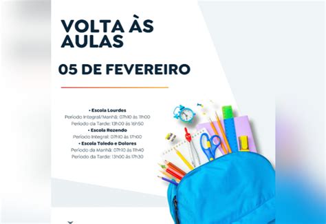 Notícia Volta às Aulas Nas Escolas Municipais Prefeitura Municipal