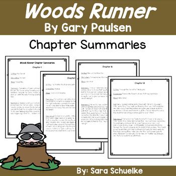 Woods Runner Chapter Summaries By Sara Schuelke TPT