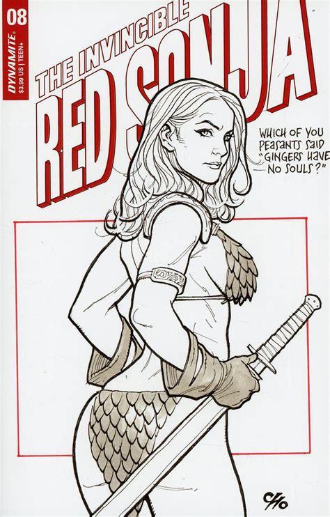 Invincible Red Sonja 8 Cover D Variant Frank Cho Outrage Cover