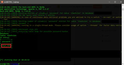Khai thác lỗ hổng SQL Injection sử dụng sqlmap Ở mức độ cơ bản Linux Team Việt Nam
