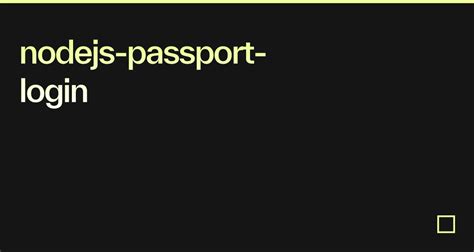 Nodejs Passport Login Codesandbox
