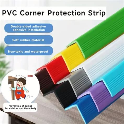 소프트 Pvc 코너 보호 스트립 테이블 및 벽용 충돌 방지 가장자리 가드 쉬운 설치 무연 재료 어린이집 재활 Temu