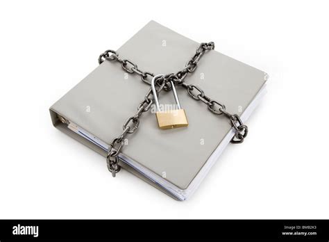 Lock And File Folder Concept Of Confidential Document Stock Photo Alamy