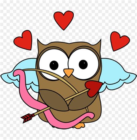 Owl Cupid Clip Art Valentine S Day Owl Valentines Day Clipart PNG Transparent With Clear