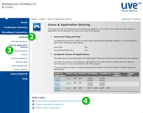 Enable Port Forwarding For The Technicolor Tg589vn V3 Cfos Software