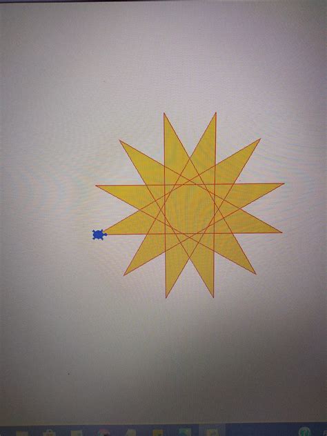 A Star With Python Turtle Illumination Illumination