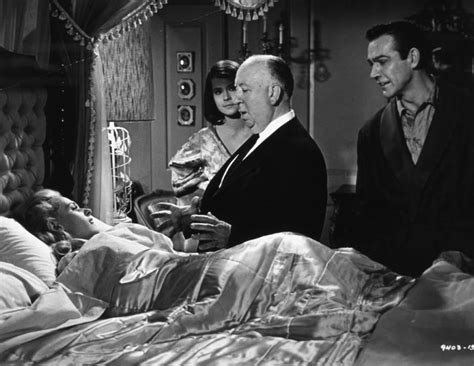 1964 Tippi Hedren Alfred Hitchcock And Sean Connery Filming Marnie
