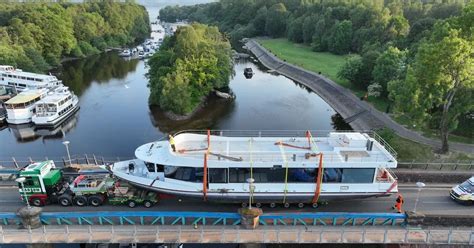 Incredible aerial photos show new Loch Lomond cruiser arriving in ...