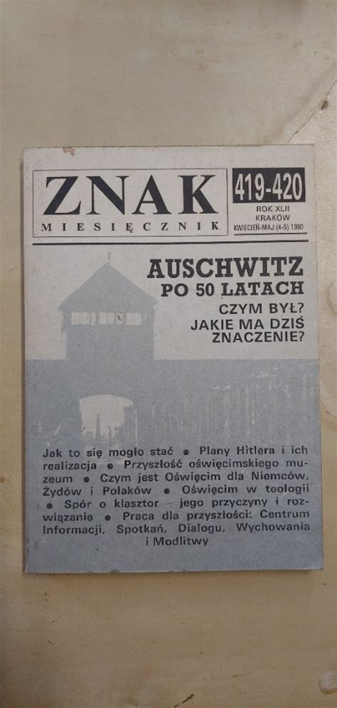 Auschwitz po Latach Poznań Kup teraz na Allegro Lokalnie