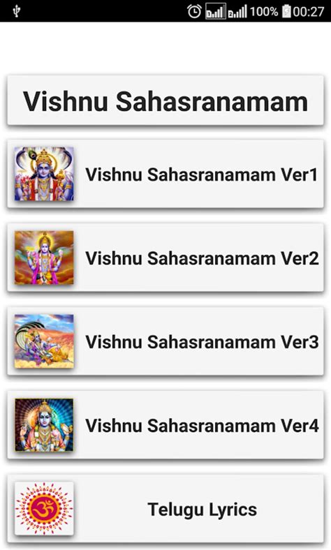 Vishnu Sahasranama Stothram Apk Para Android Descargar