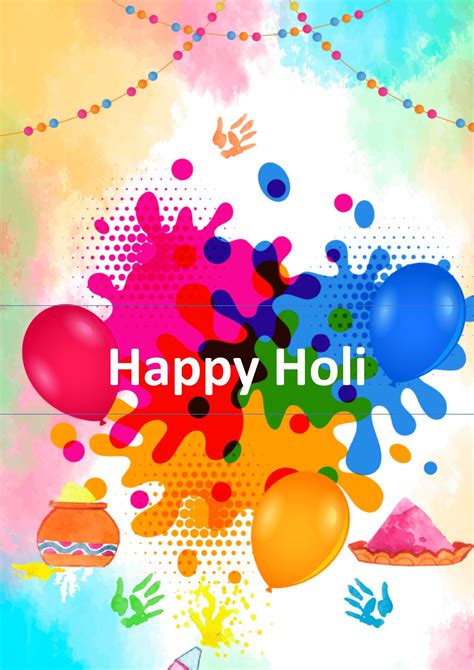 WORD Of Creative Holi Poster Docx WPS Free Templates