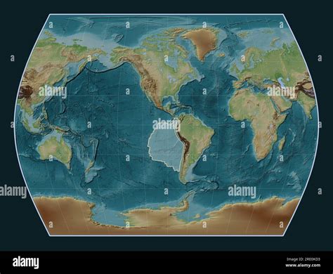Nazca Tectonic Plate On The Wiki Style Elevation Map In The Times Projection Centered
