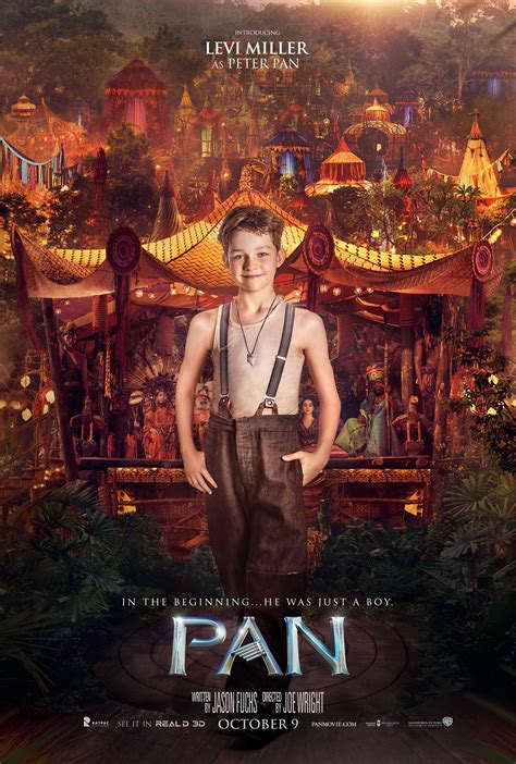 Pan Character Posters Feature Hugh Jackman And Levi Miller