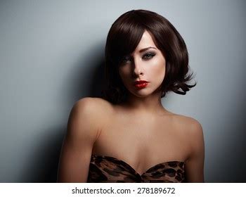 Sexual Woman Black Short Hair Looking Stock Photo Shutterstock