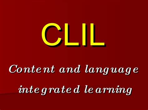 Clil What´s Clil Ppt