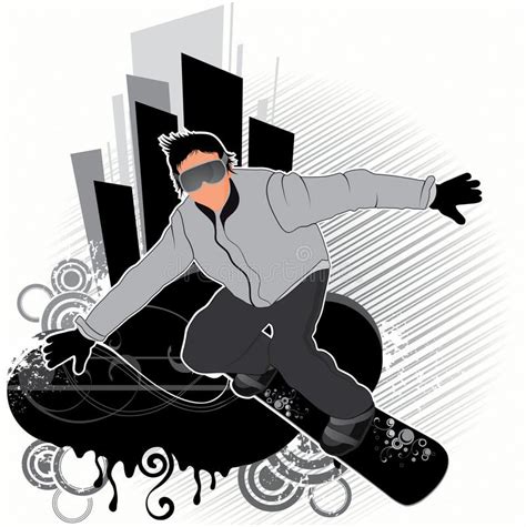 Snowboarder Illustration Stock Vector Illustration Of Sporty 4654933