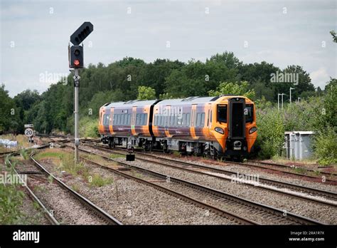 West Midlands Railway Class 196 Diesel Train Leaving Leamington Spa