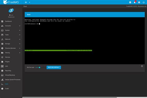 25 Command Line Utilities FreeNAS11 3 RC1 User Guide Table Of Contents