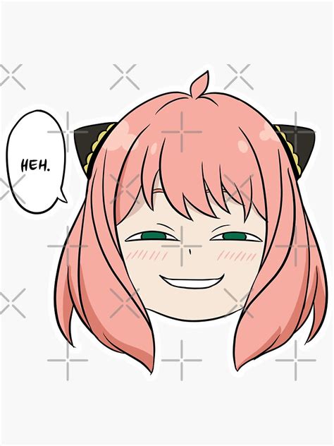 Anya Heh Sticker For Sale By Au Ustas Redbubble