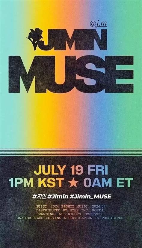 Heres When Bts Jimins Second Solo Album Muse Arrives