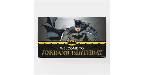 Batman Chalkboard Happy Birthday Welcome Banner Zazzle