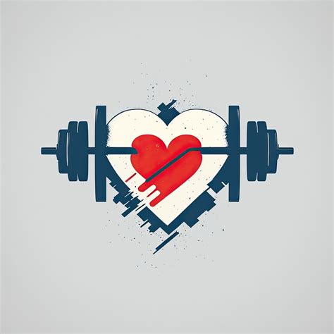 Download Heart Barbell Workout Royalty Free Stock Illustration Image