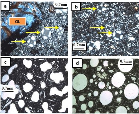 A D Photomicrographs Of Basalt Flow In Hemat Madam Volcano