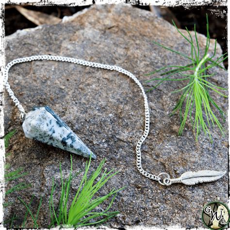 Tree Agate Crystal Pendulum Earth Consciousness