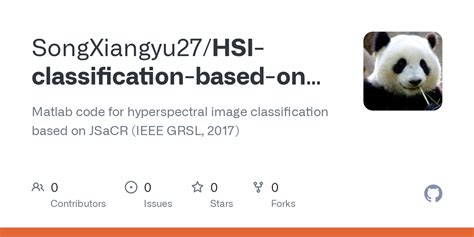 Github Songxiangyu27hsi Classification Based On Jsacr Matlab Code For Hyperspectral Image