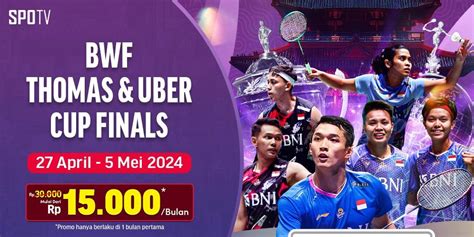 Nonton Live Streaming Pertandingan Thomas Cup Dan Uber Cup 2024 Di