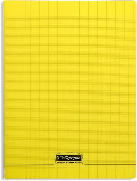 Calligraphe 18194C Un Cahier Agrafé Jaune une Marque de Clairefontaine