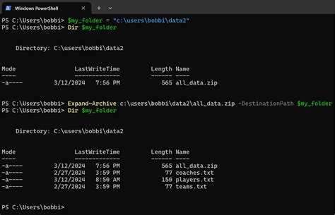 How To Unzip A File To Folder In Powershell With Example Collecting