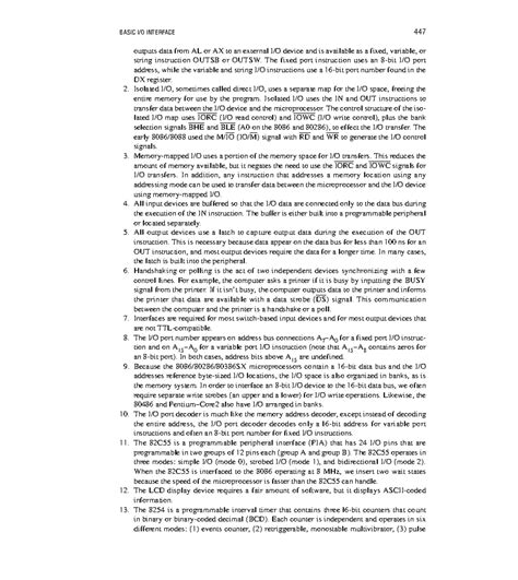 The Intel Microprocessors 8th Ed Barry B Brey 32 Basic I O Interface 447 Outputs Data From