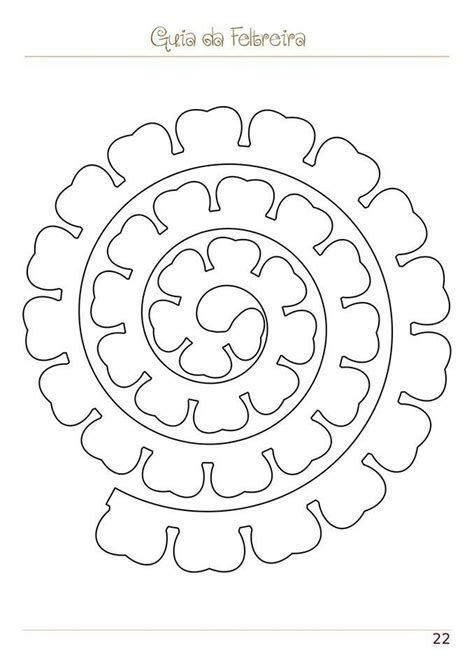 Moldes De Flores De Fieltro Para Imprimir Бумажные ро