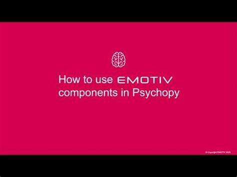 TUTORIAL How To Use EMOTIV Components In PsychoPy For ERP Research YouTube