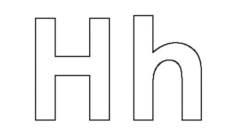 Letter H Printables