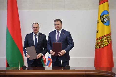 Хоценко подписал соглашение о сотрудничестве с Могилевской областью