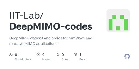 Github Iit Lab Deepmimo Codes Deepmimo Dataset And Codes For Mmwave