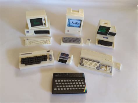 SET 6 Mini Retro Computer Etsy