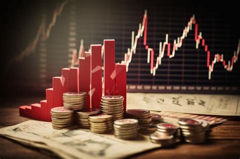 premium ai image a stock graph showing a sharp decline with arrow