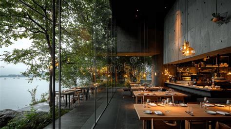 Exploring The Beauty Of Normalist Architecture At A Stunning Restaurant Overlooking Serene