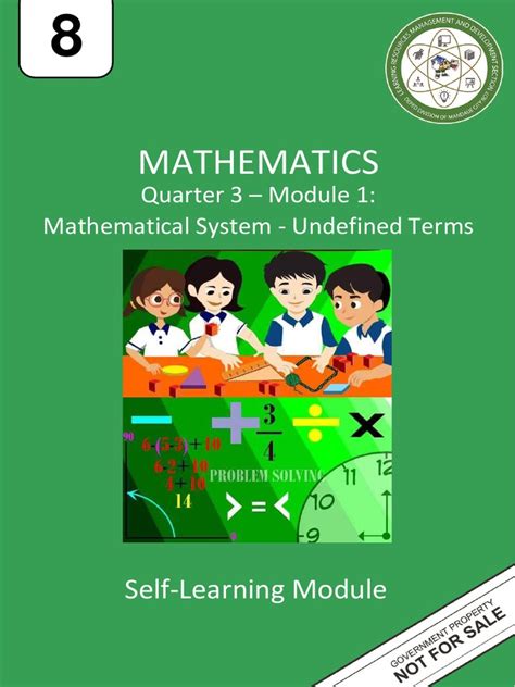 G8 Math Q3 Module 1 Pdf Axiom Line Geometry