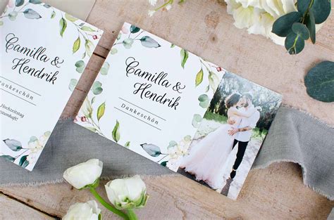 Dankeskarten Zur Hochzeit Selbst Gestalten