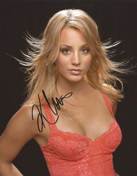 Signed Kaley Cuoco 8 X 10 Glossy Photo Sexy 1822219604